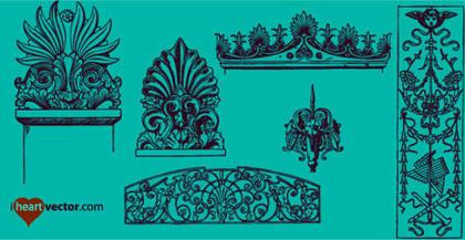 Free Ornaments Vector Pack