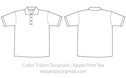 Vector Collar Tee Template