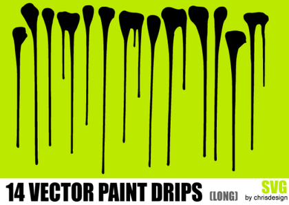 Free Vector Paint Drips Illustrator