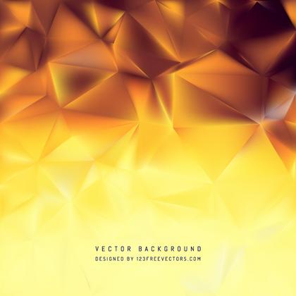 Abstract Orange Low Poly Background