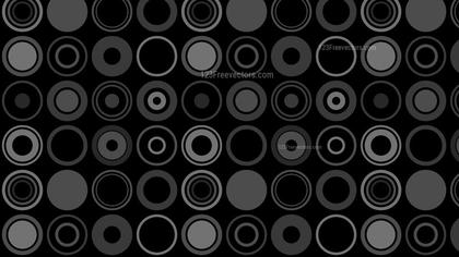 Black Geometric Circle Background Pattern