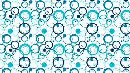 Abstract Blue Circle Pattern Seamless Design