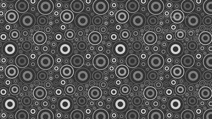 Dark Grey Geometric Circle Pattern Vector Illustration