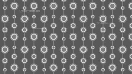 Dark Grey Seamless Circle Pattern Graphic