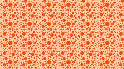 Orange Circles Seamless Pattern