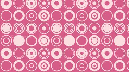 Pink and White Circle Repeating Pattern