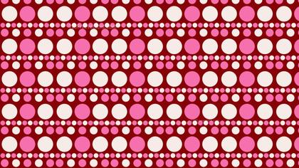 Repeating Pink and White Polka Dot Pattern