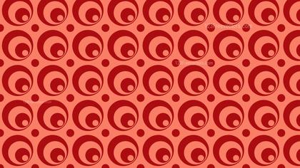 Red Seamless Circle Background Pattern Vector