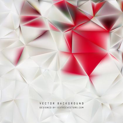 Abstract Red White Polygon Pattern Background