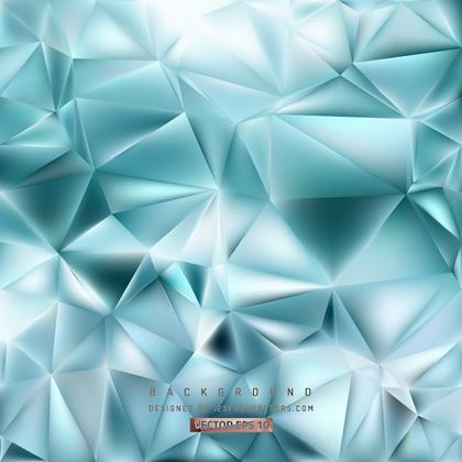 Turquoise Polygon Triangle Pattern Background