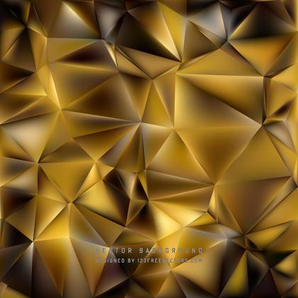 Abstract Dark Yellow Polygon Background Template