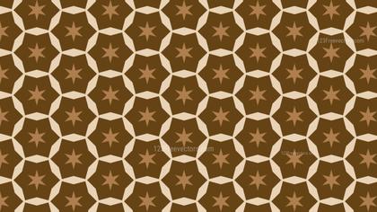 Brown Seamless Stars Background Pattern