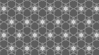Free Download Seamless Gray Hexagon Star Pattern