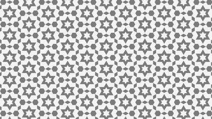 Free Download Gray Star and Geometric Pattern