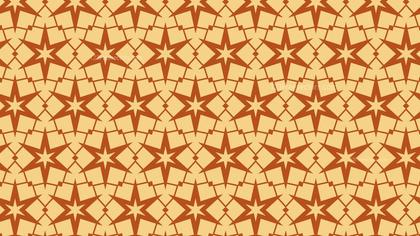Orange Star Background Pattern Design