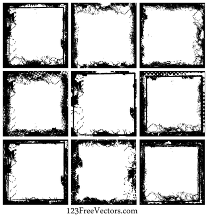 Grunge Frame Vector Free Download