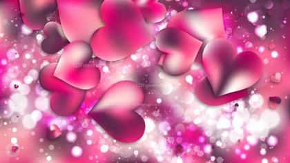 Free Cool Pink Heart Background Vector