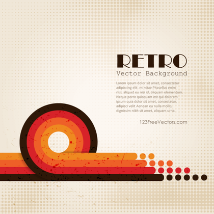 retro background free vector
