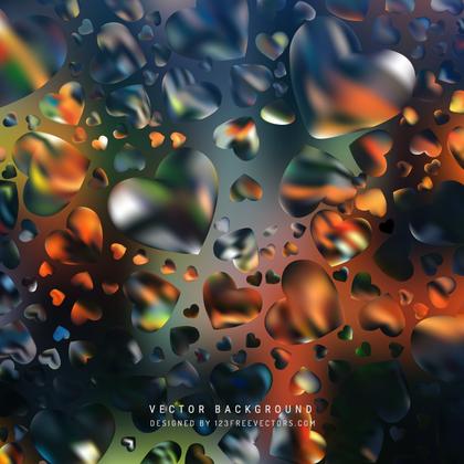 Dark Color Love Heart Background