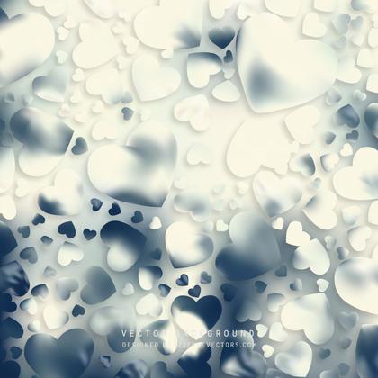 Abstract Romantic Light Color Hearts Background