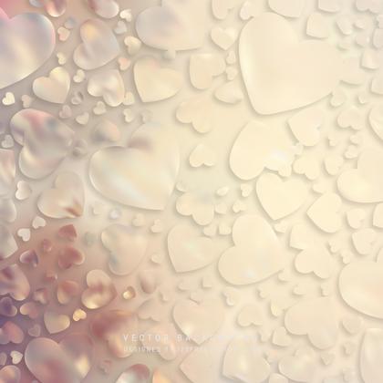 Abstract Romantic Light Color Hearts Background