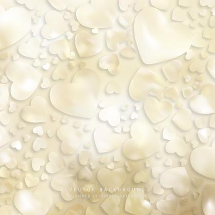 Abstract Romantic Light Color Hearts Background