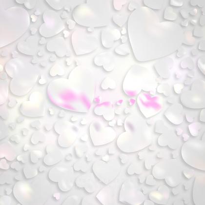 Abstract Romantic Light Color Hearts Background