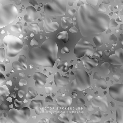Abstract Gray Heart Background