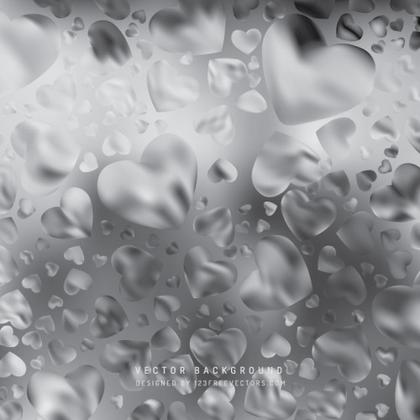Abstract Gray Love Heart Background