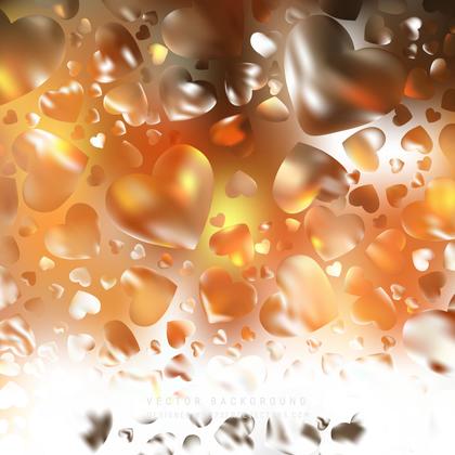 Light Orange Heart Background