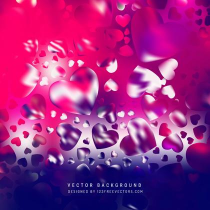 Dark Pink Love Heart Background