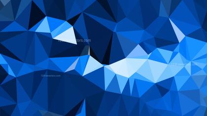 Abstract Black and Blue Polygonal Triangle Background