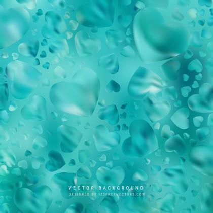 Light Turquoise Heart Background