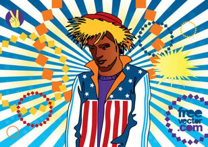Free Vector Crazy Boy