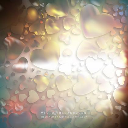 Abstract Romantic Hearts Background