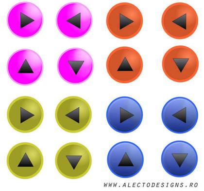 Vector Glass Buttons