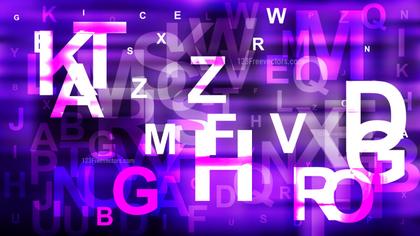 Purple Alphabetical Design