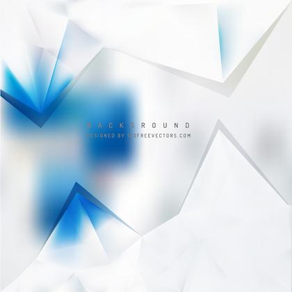 Abstract Blue White Polygonal Triangular Background Template