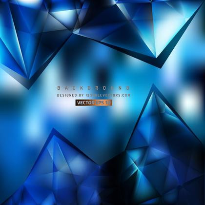 Dark Blue Triangular Background Template