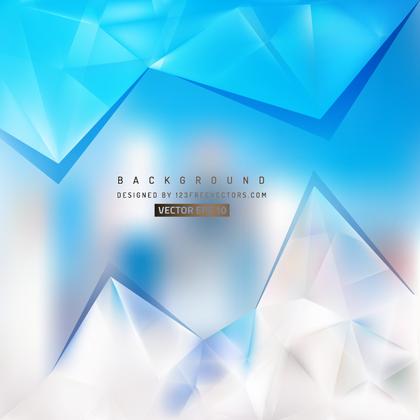 Abstract Blue Triangle Polygonal Background Template