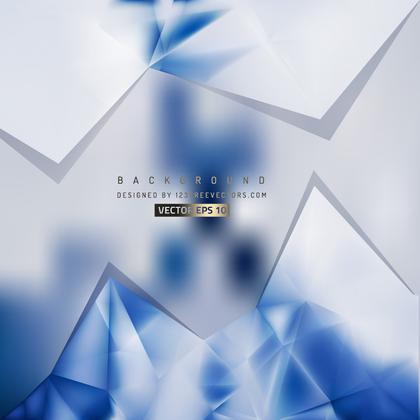 Blue Geometric Triangle Background Template