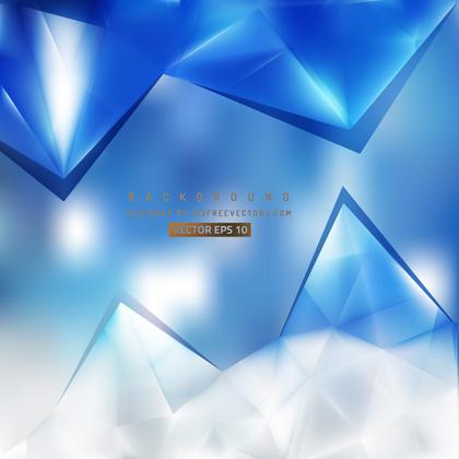 Blue Triangle Polygonal Background Template
