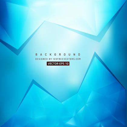 Abstract Blue Geometric Triangle Background Template