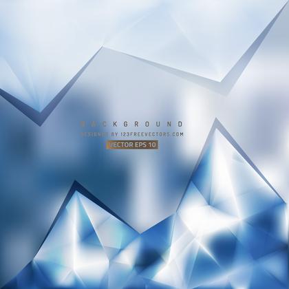 Blue Triangle Polygonal Background Template