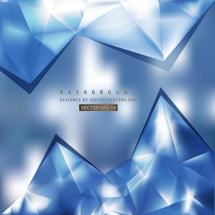 Abstract Blue Triangular Background Design