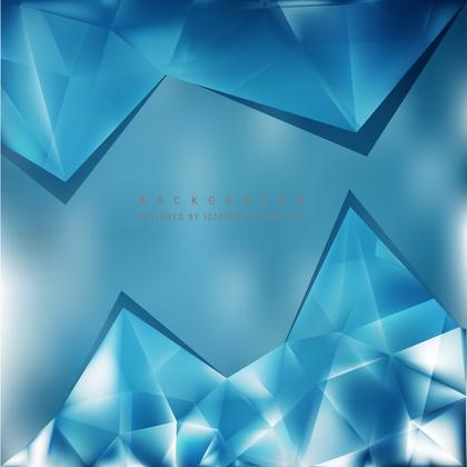 Blue Polygonal Triangular Background Template
