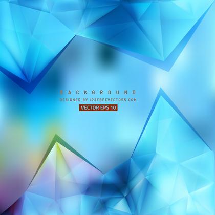 Blue Polygonal Triangular Background Design