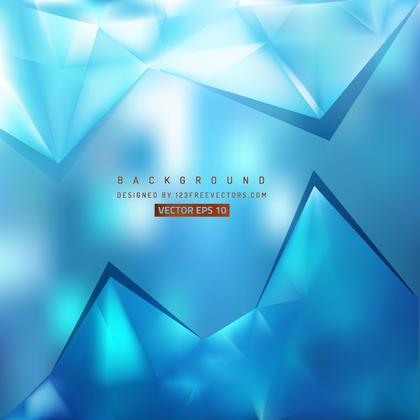 Abstract Blue Polygonal Triangular Background Design