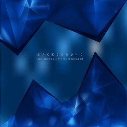 Blue Geometric Triangle Background Design