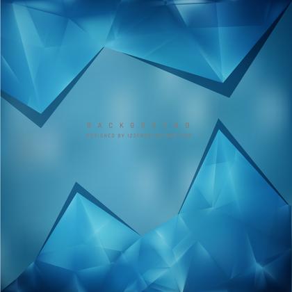 Blue Geometric Triangle Background Template